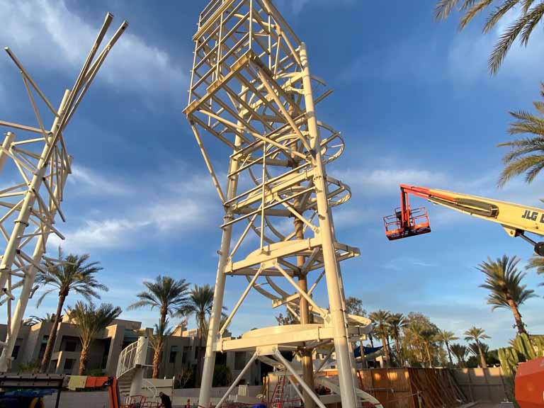 Curved Steel Spiral Staircase Makes a Splash at the Arizona Biltmore ...