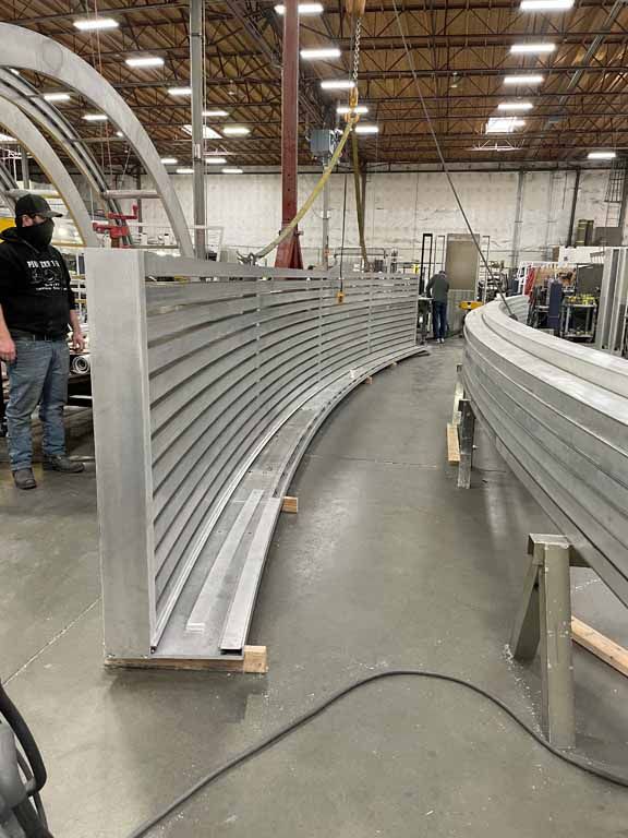 Modern Curved Steel Sign Welcomes Visitors to Premera Campus : Albina ...