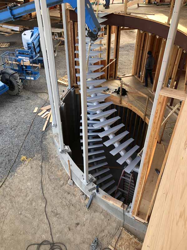 Residential Steel Spiral Staircases and Stringers : Albina Co., Inc.
