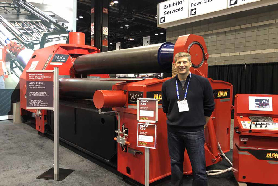 NEW DAVI MAV K30 Plate Roll Purchased at FABTECH! : Albina Co., Inc.