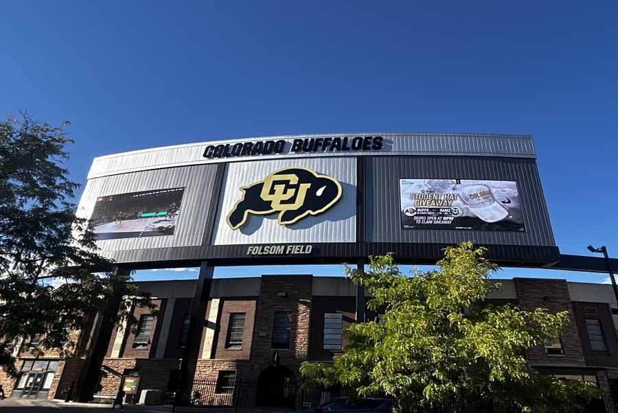 Behind the Scenes of the Folsom Field Videoboard: Precision Steel ...